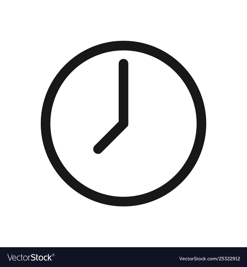 Clock icon Royalty Free Vector Image - VectorStock