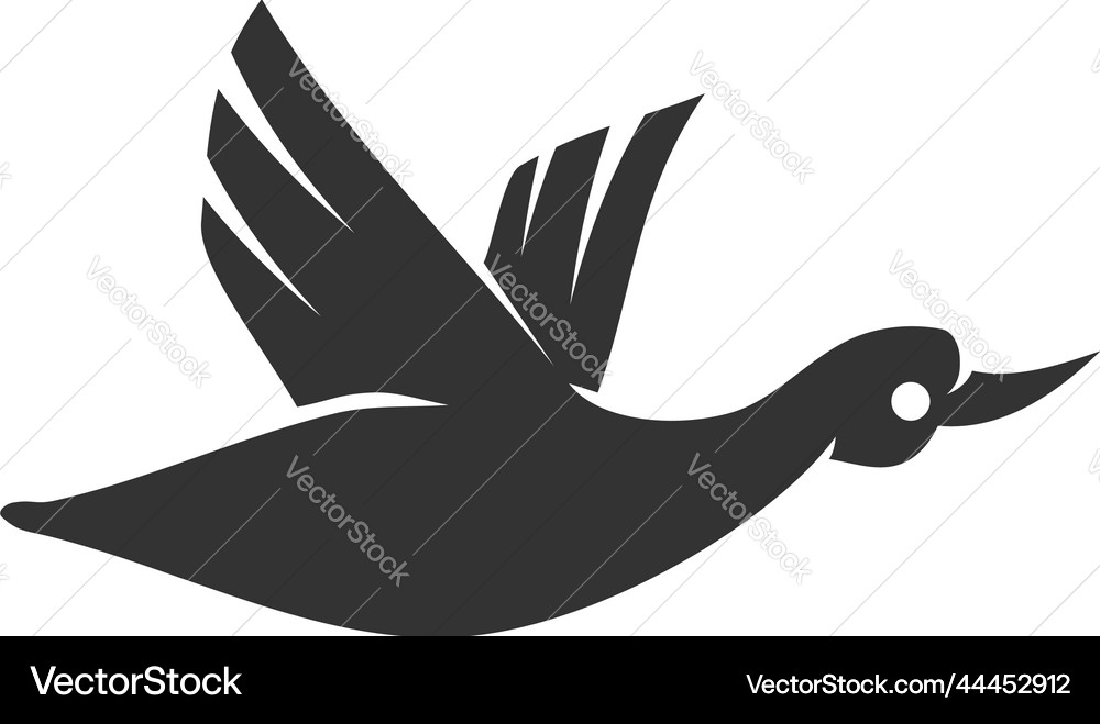 Duck logo design template icon brand identity Vector Image