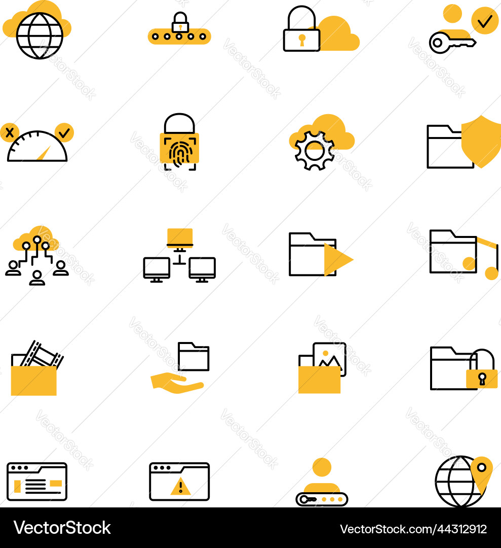Network connection on a white background Vector Image