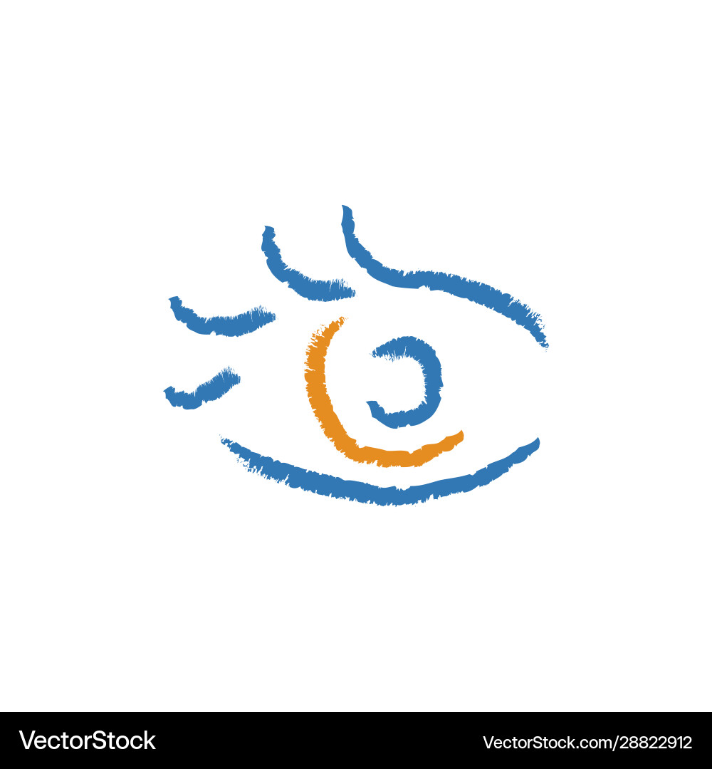 Ophthalmologist optical eyes logo design symbol Vector Image