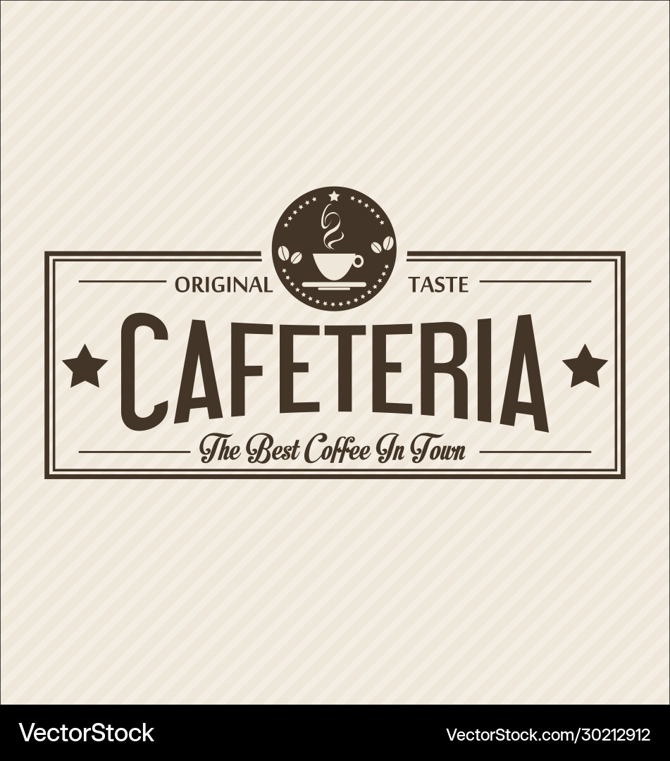 Retro vintage coffee design background 0005 Vector Image