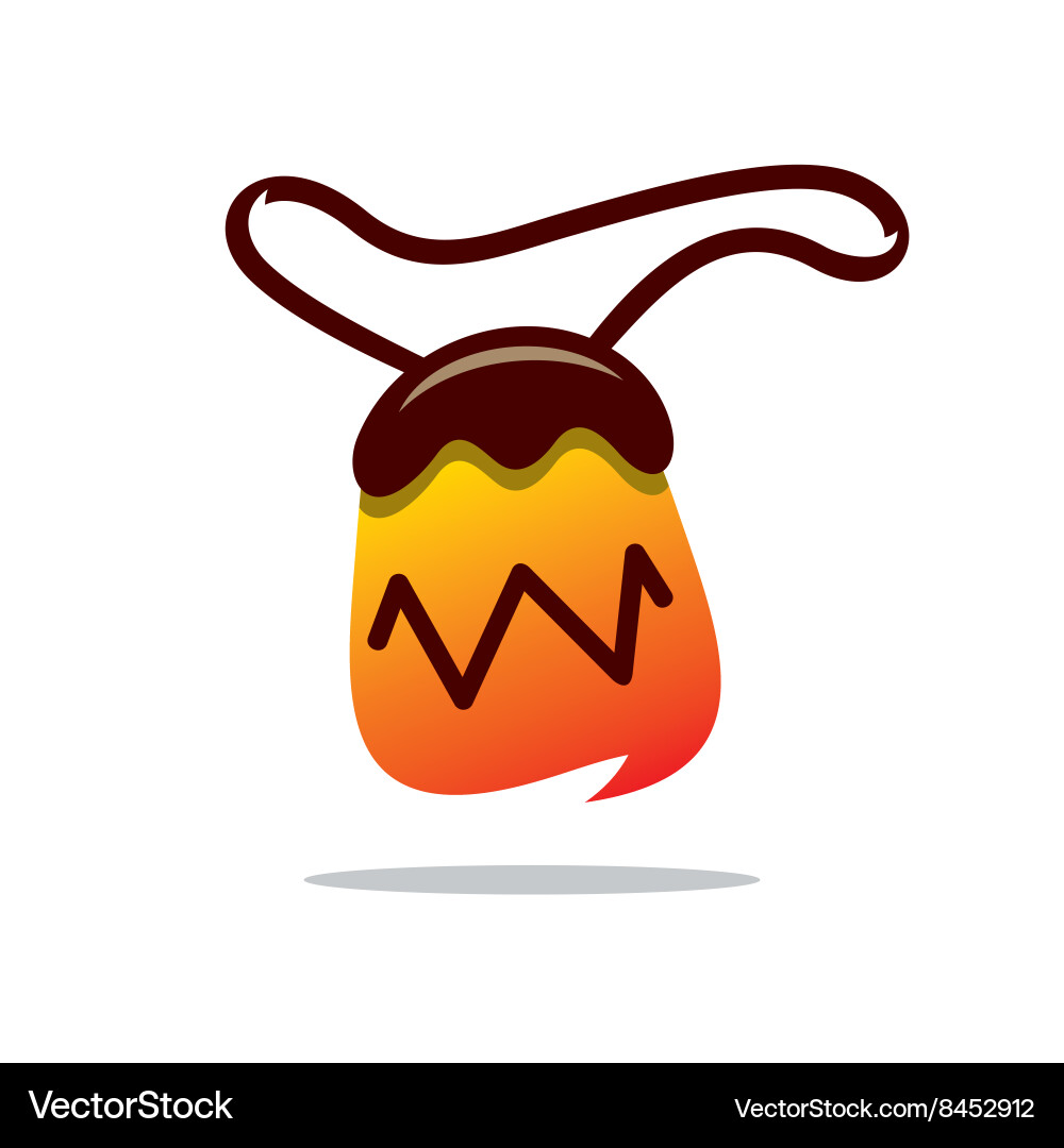 Tobacco pouch cartoon Royalty Free Vector Image