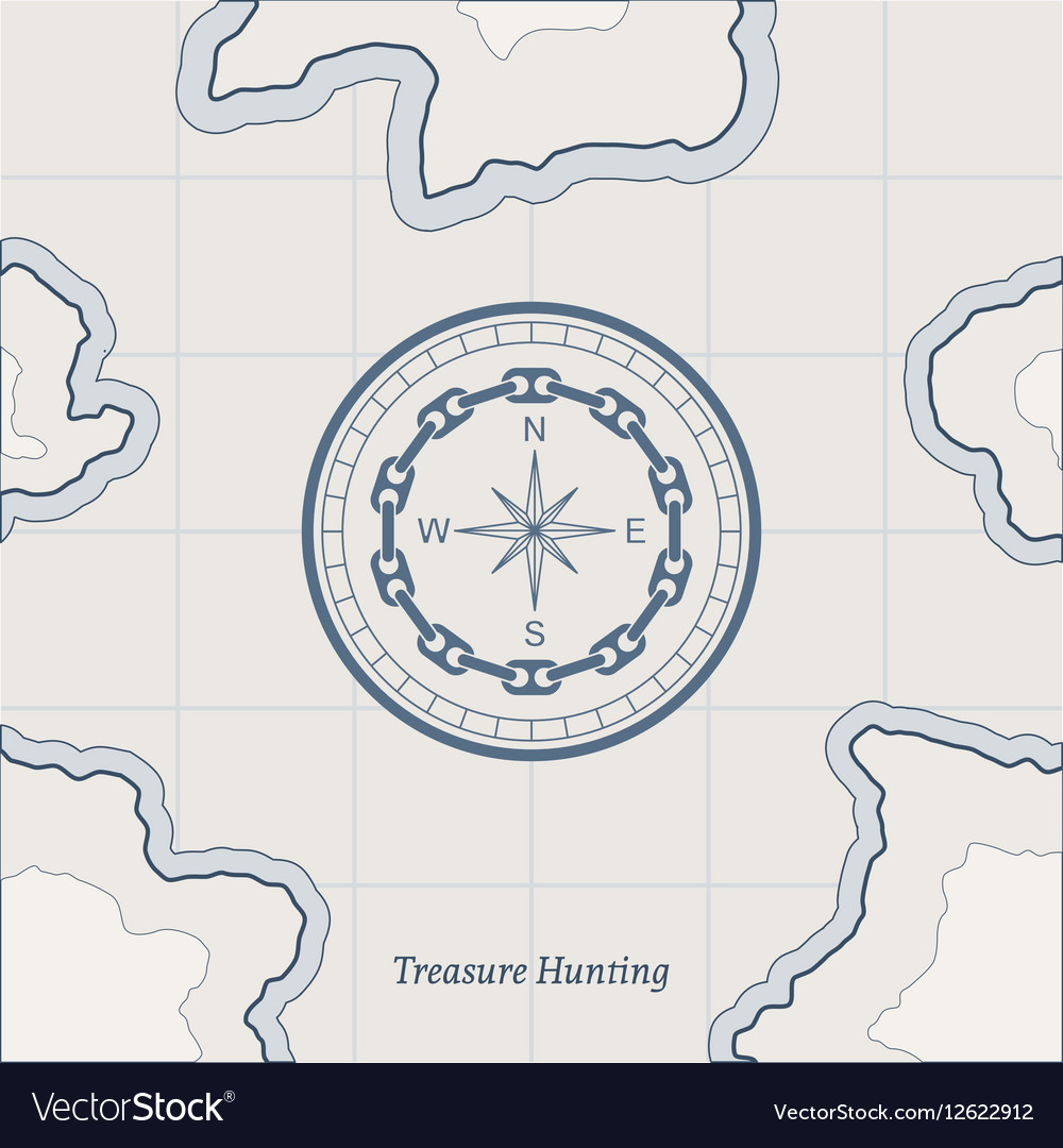 Treasure map background Royalty Free Vector Image