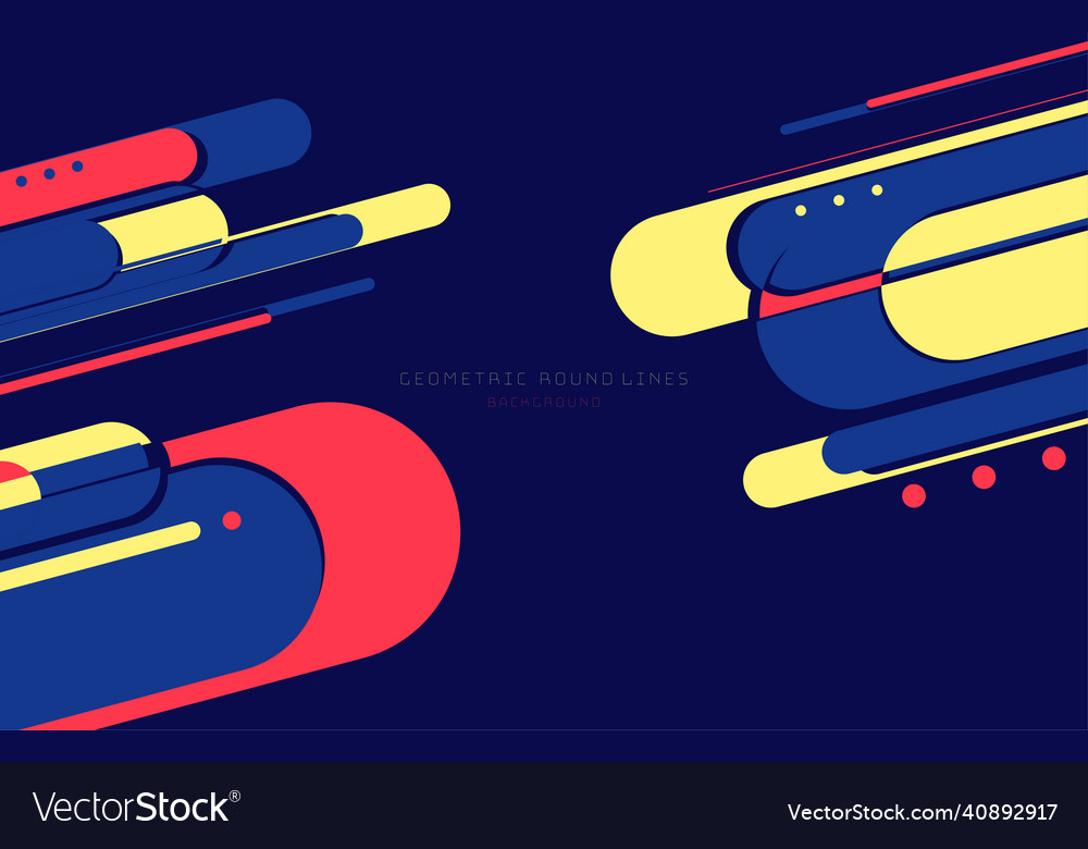 Abstract rounded lines pattern design Royalty Free Vector