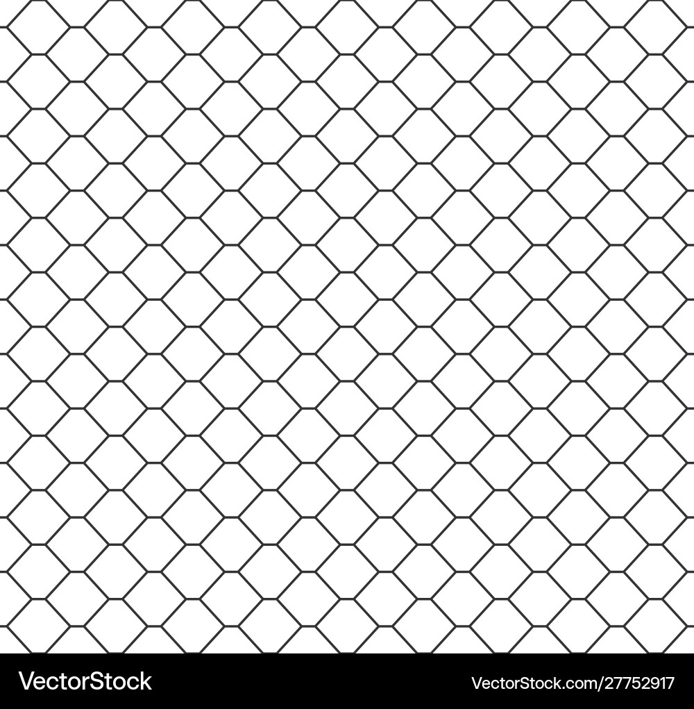 Abstract seamless honeycomb pattern black Vector Image
