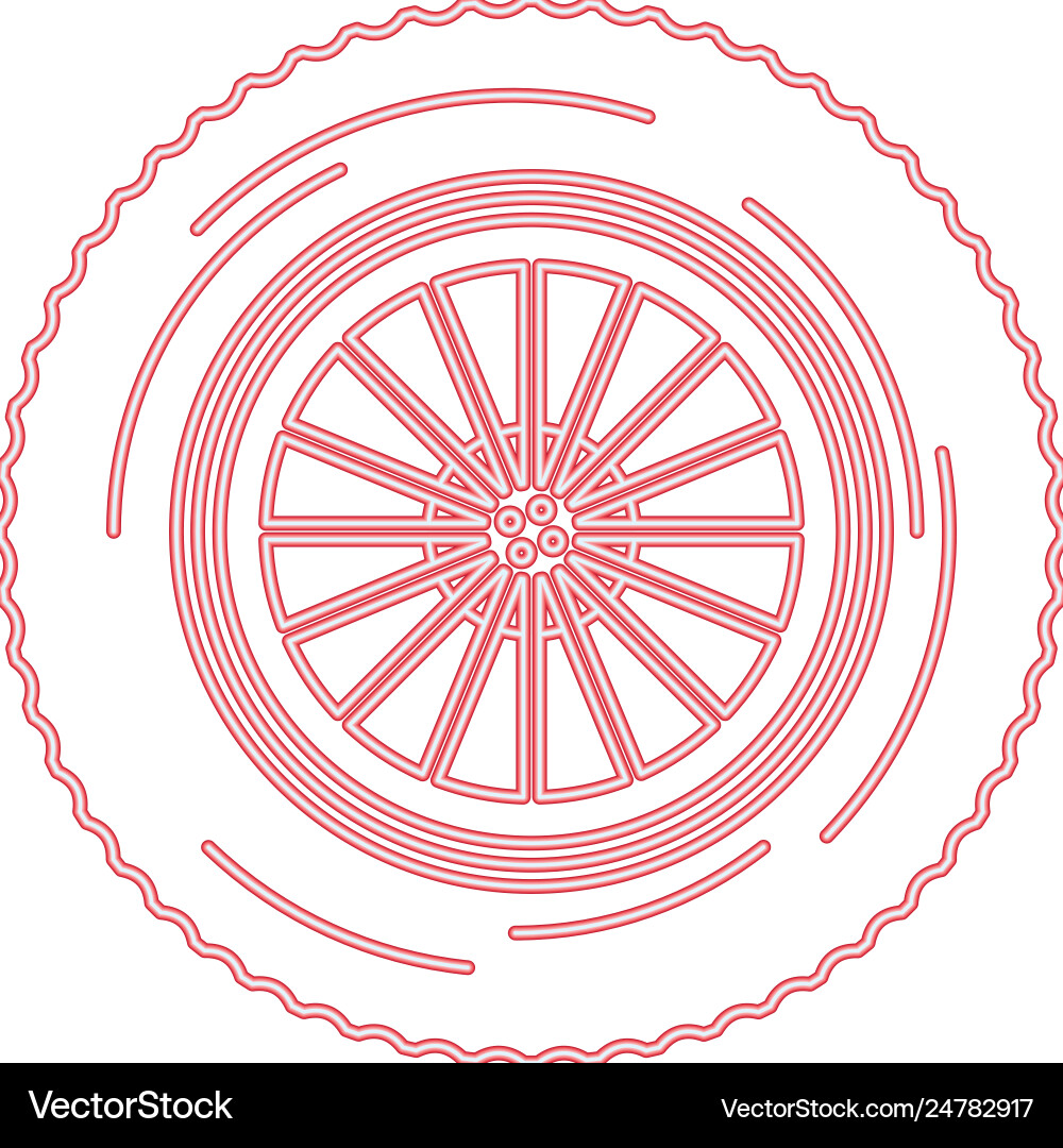Auto service wheel car part equipment Royalty Free Vector
