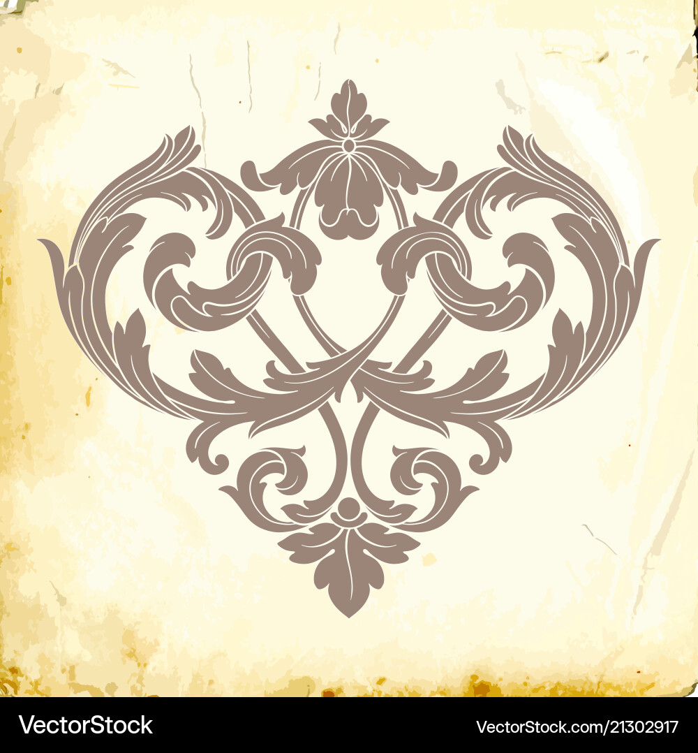 Baroque of vintage elements for design Royalty Free Vector