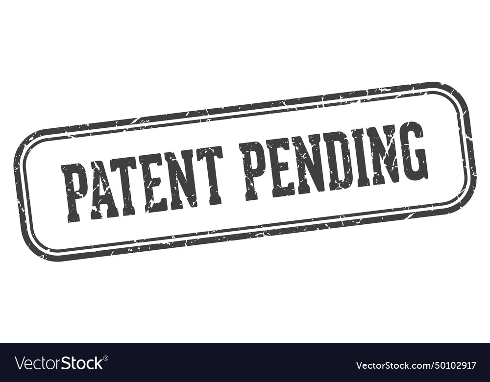 Patent pending stamp rectangular Royalty Free Vector Image