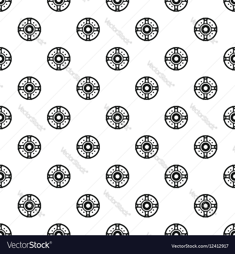 Round shield pattern simple style Royalty Free Vector Image