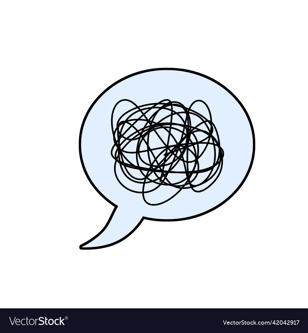Speech bubble confused thoughts Royalty Free Vector Image Speech bubble confused thoughts Royalty Free Vector Image