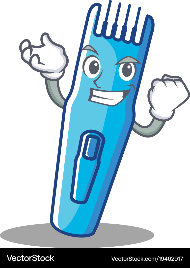 Successful trimmer character cartoon style Vector Image