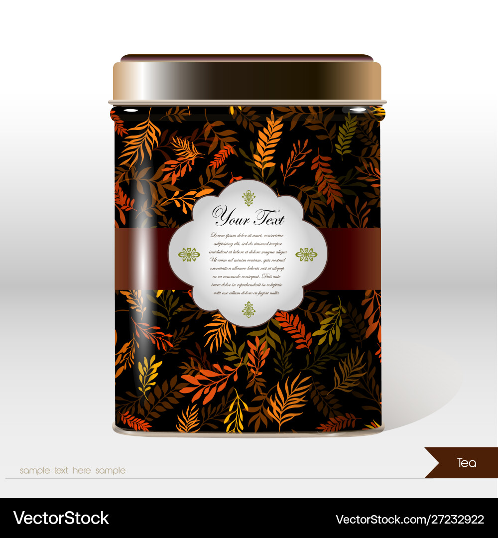 Box with flowers leaves plants Royalty Free Vector Image