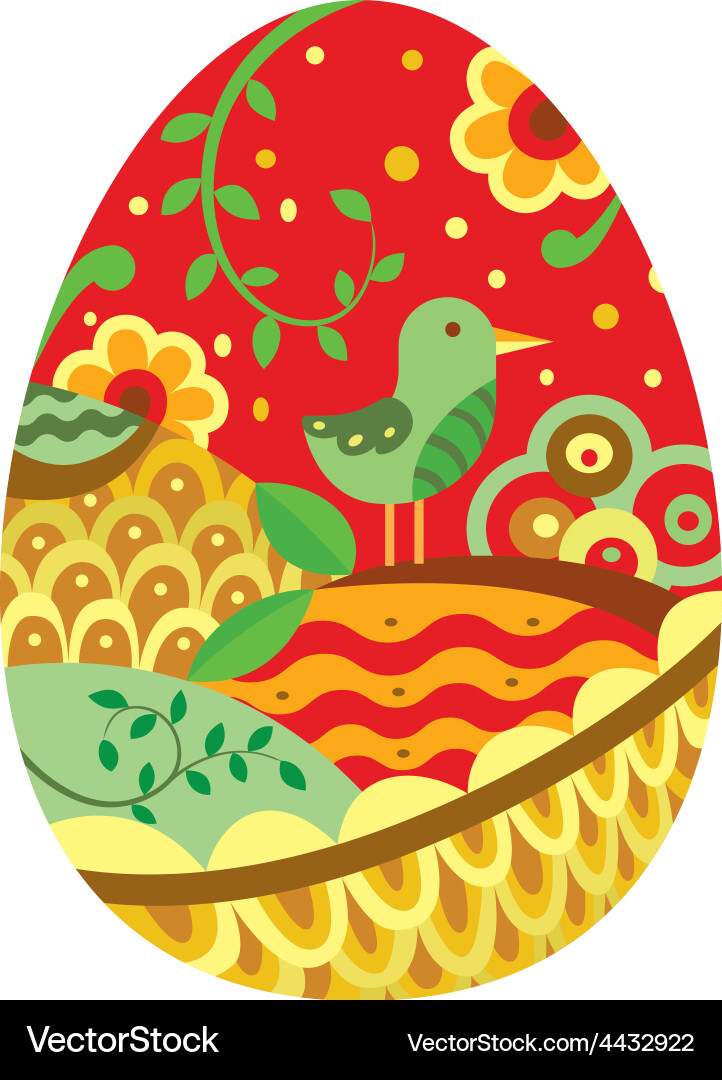 Easter egg Royalty Free Vector Image - VectorStock