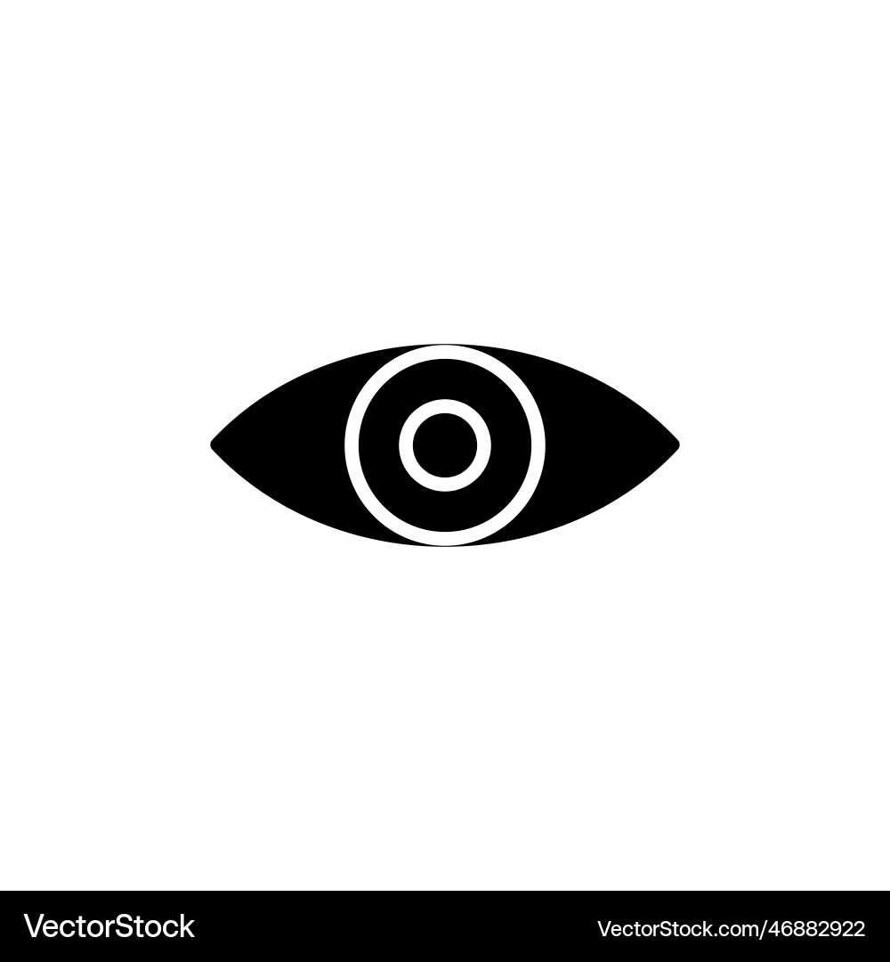 Eye icon look and vision icon icon Royalty Free Vector Image