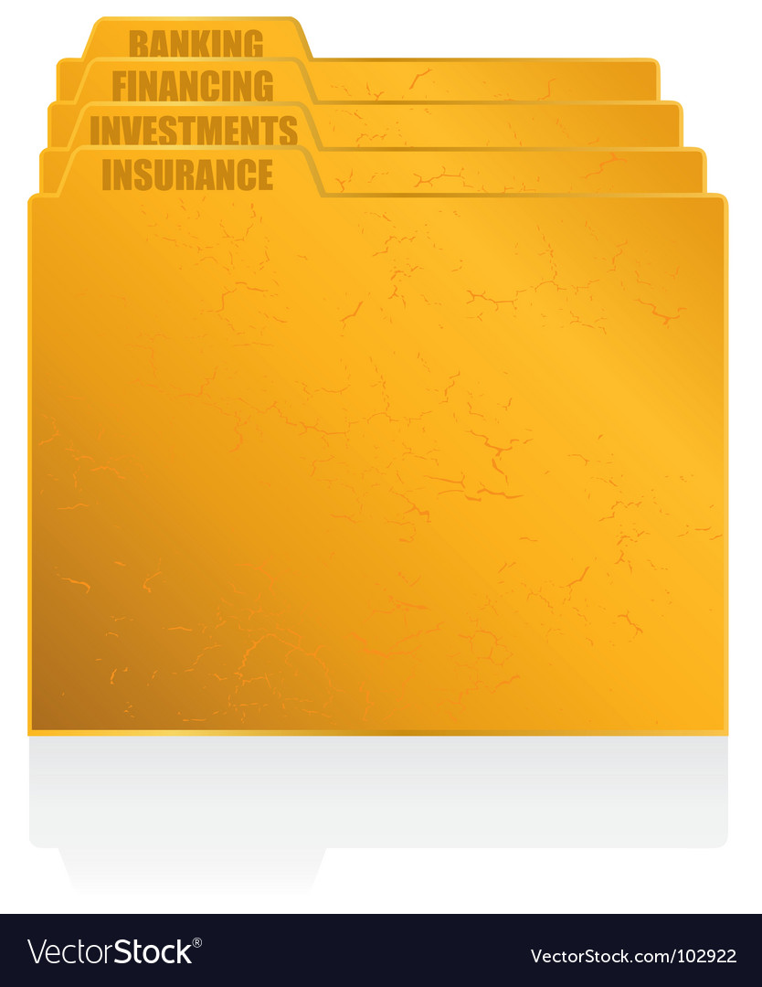 Filing folders Royalty Free Vector Image - VectorStock