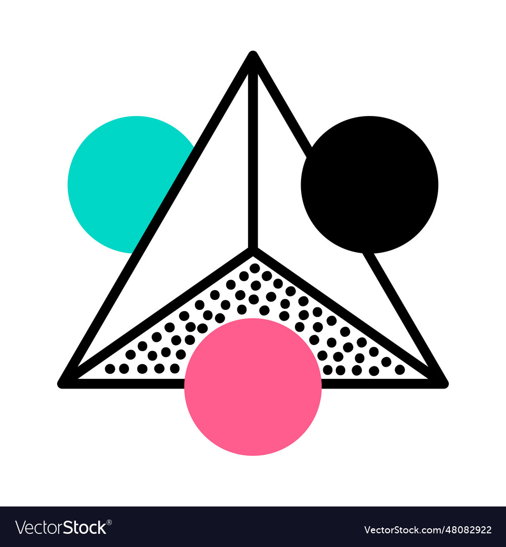 Geometric element and shape for creative design Vector Image