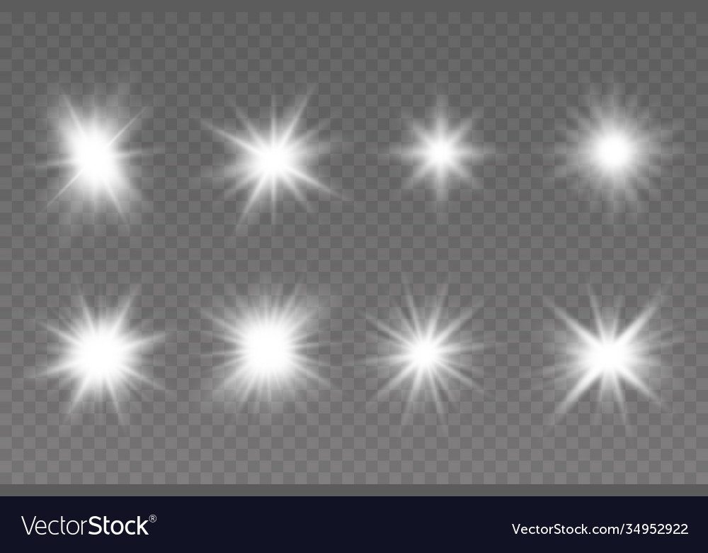 Glow set Royalty Free Vector Image - VectorStock