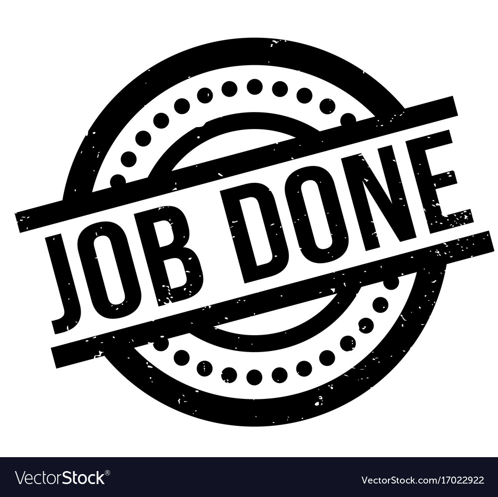 Job done rubber stamp Royalty Free Vector Image Job done rubber stamp Royalty Free Vector Image