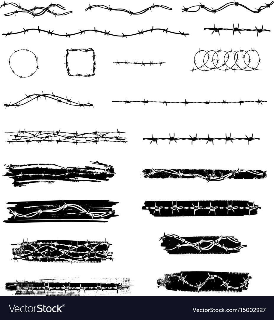 Barbed wire Royalty Free Vector Image - VectorStock