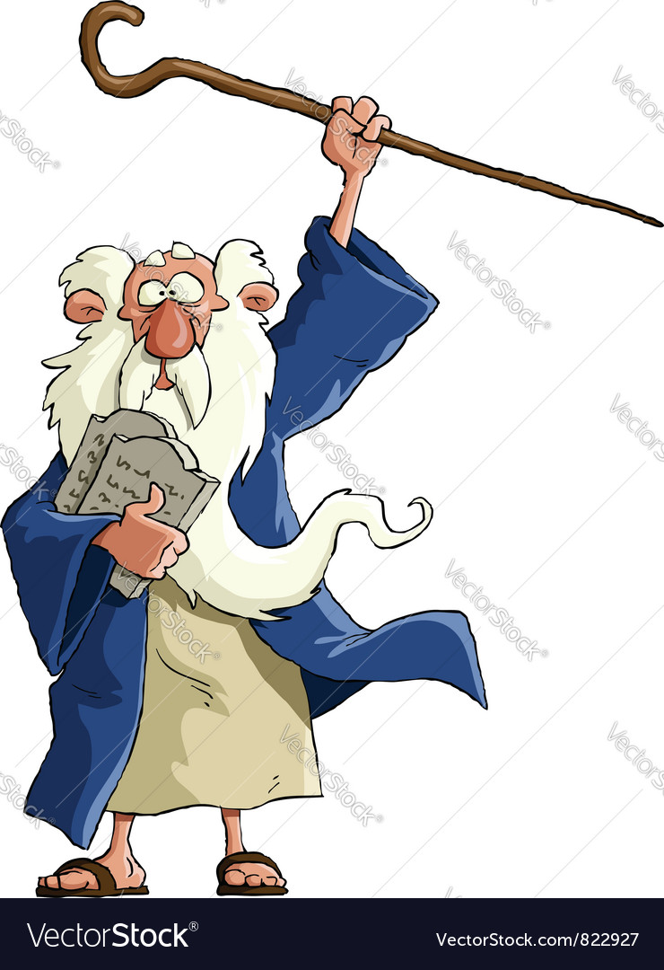 Moses Royalty Free Vector Image - VectorStock