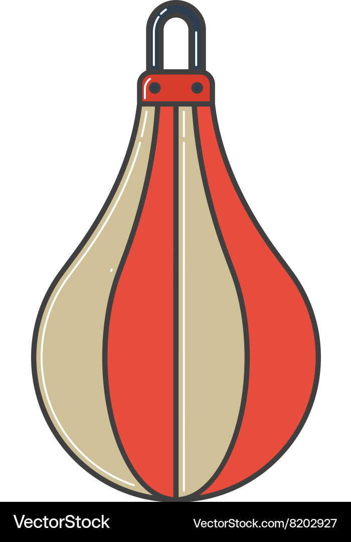 Pair of red boxing bag Royalty Free Vector Image