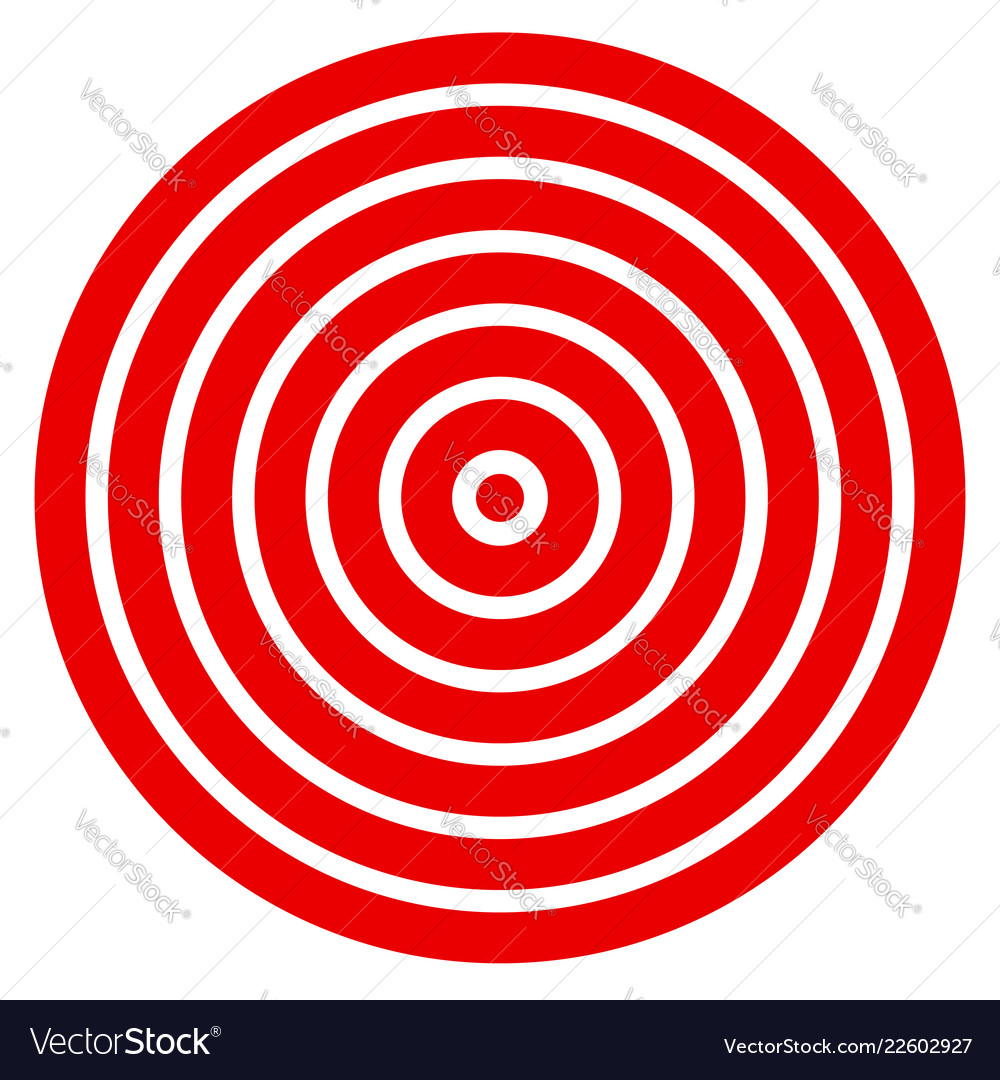 Simple Easy To Print Target Mark With Bullseye Vector Image