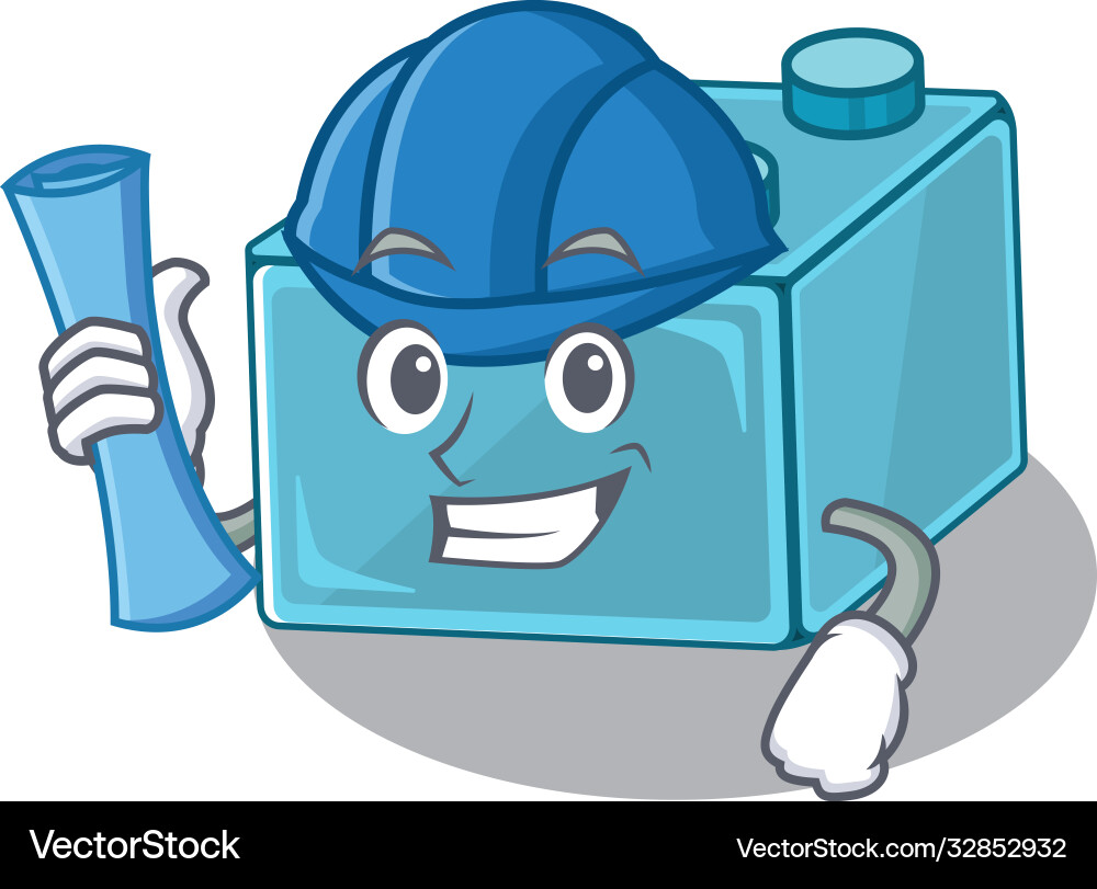 A success lego brick toys architect having Vector Image