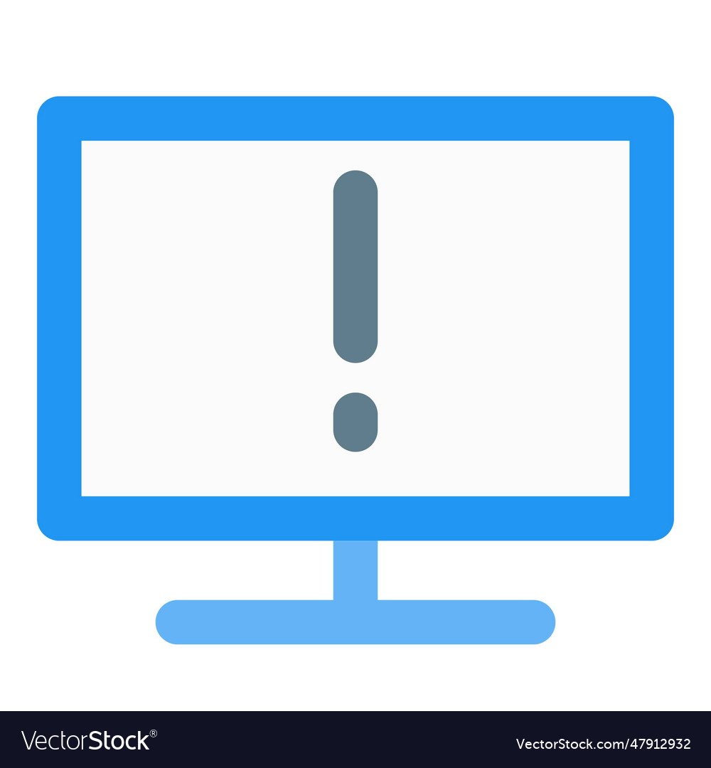 Alert warning indication in system Royalty Free Vector Image