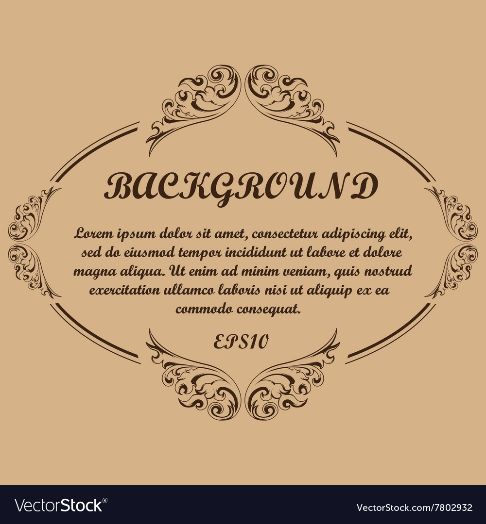 Background frame text Royalty Free Vector Image