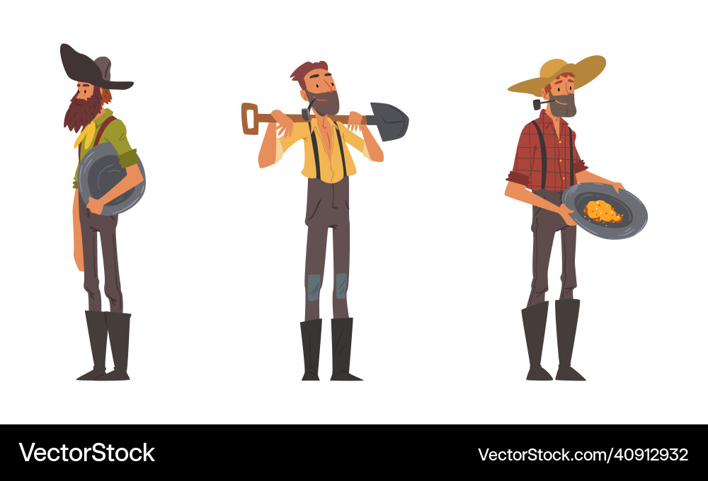 Gold Panning Cartoon