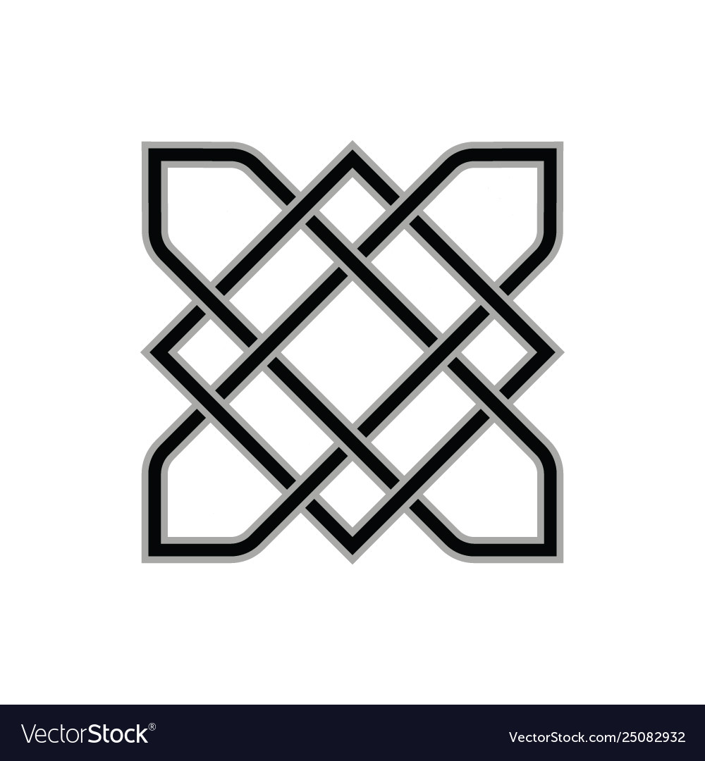 Celtic knot - step patterns Royalty Free Vector Image