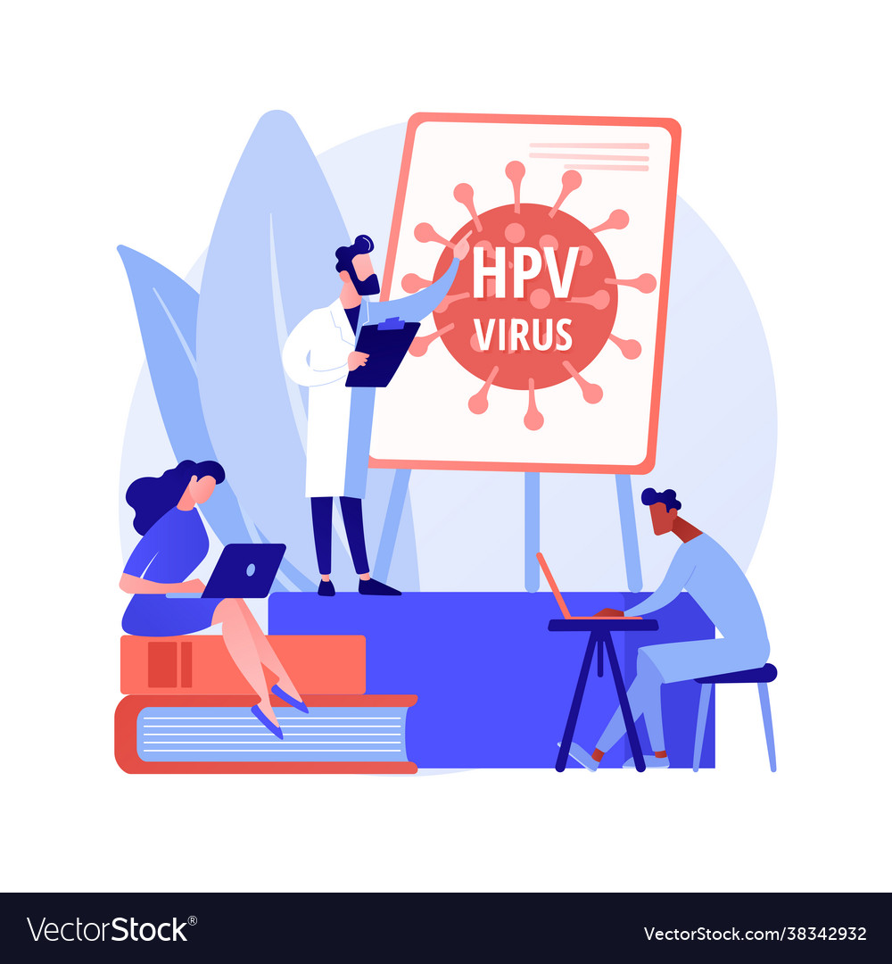Hpv education programs abstract concept Royalty Free Vector