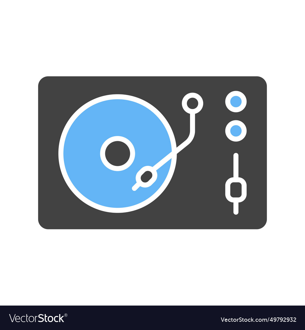 Record player icon image Royalty Free Vector Image
