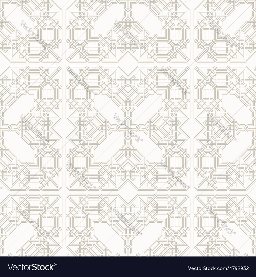Tangled pattern based on traditional arabic Vector Image