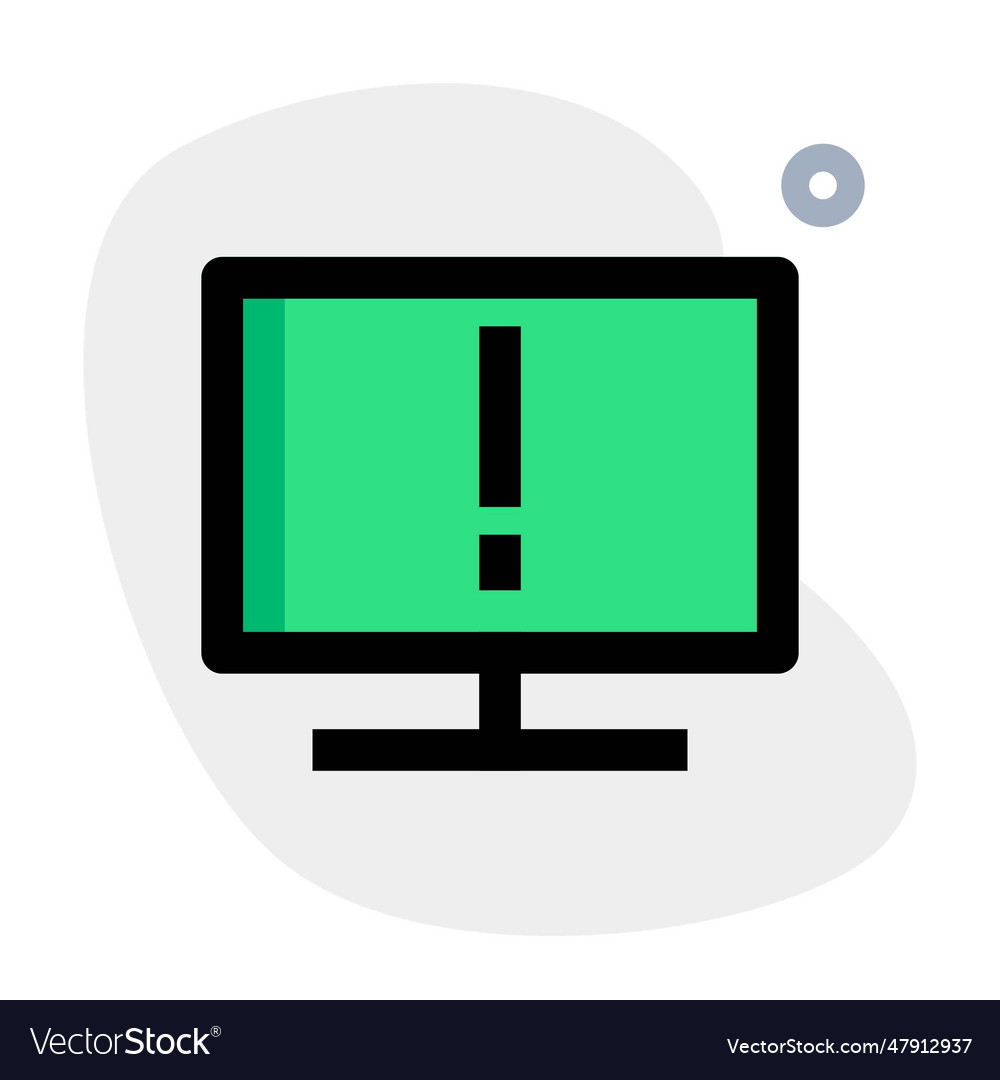 Alert warning indication in system Royalty Free Vector Image