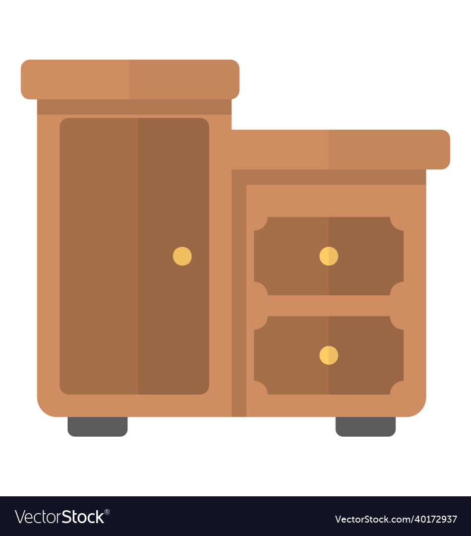 Computer table Royalty Free Vector Image - VectorStock