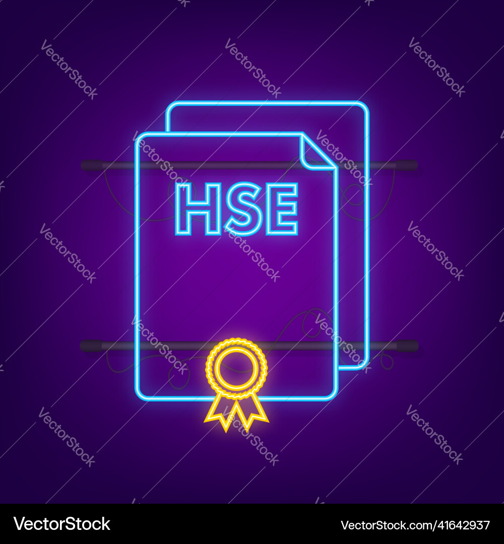 Hse - health safety environment environmental Vector Image