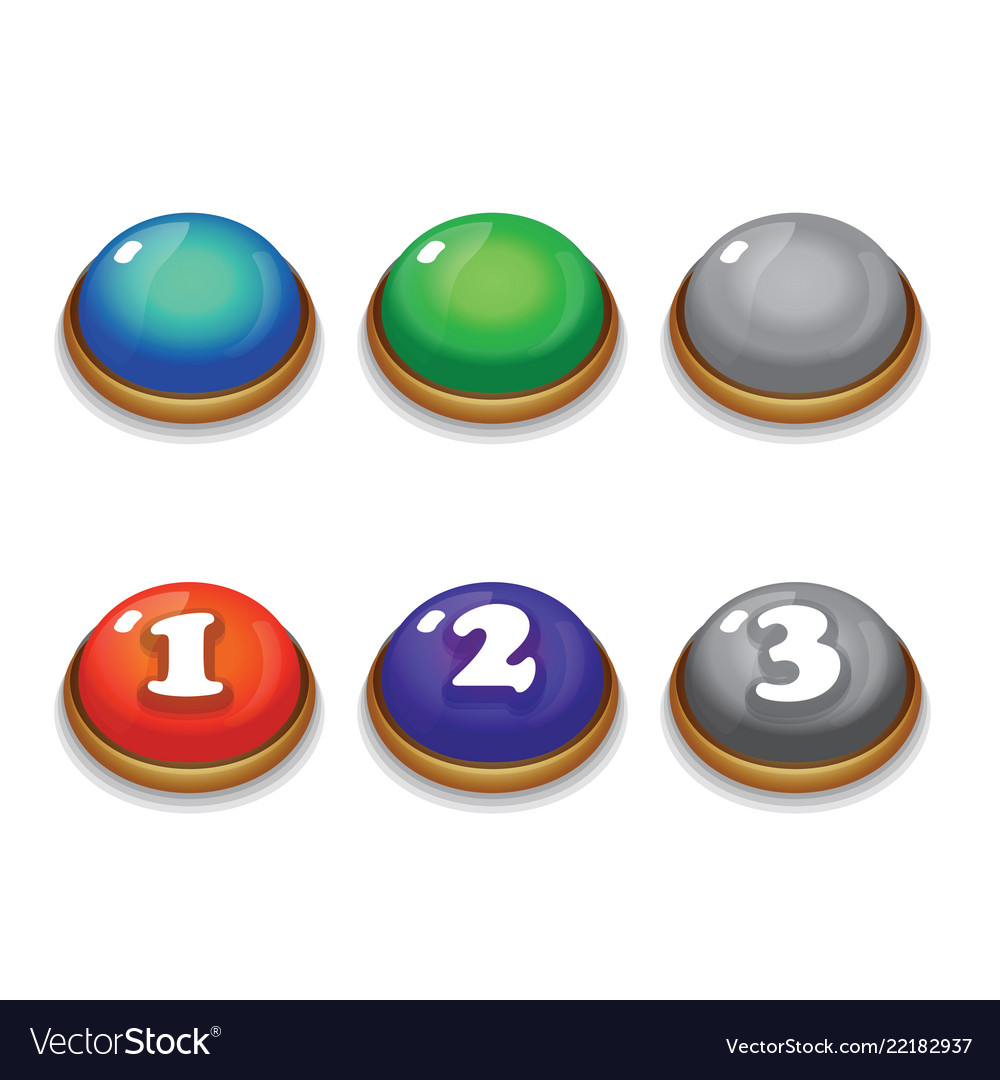 Level indicators for game ui map pointers Vector Image