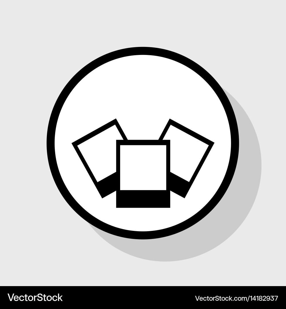 Photo sign flat black icon Royalty Free Vector Image