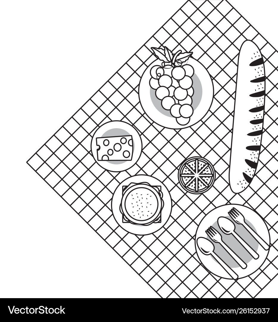 Picnic and food design Royalty Free Vector Image