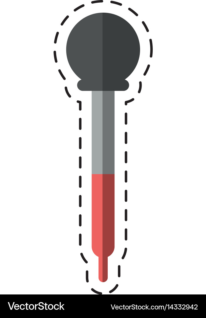 Cartoon dropper laboratory test glass Royalty Free Vector