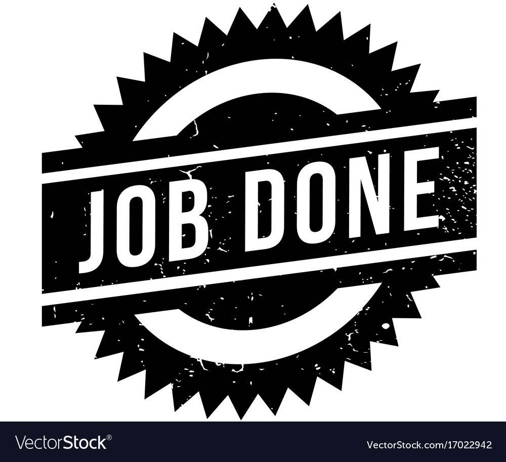 Job done rubber stamp Royalty Free Vector Image Job done rubber stamp Royalty Free Vector Image