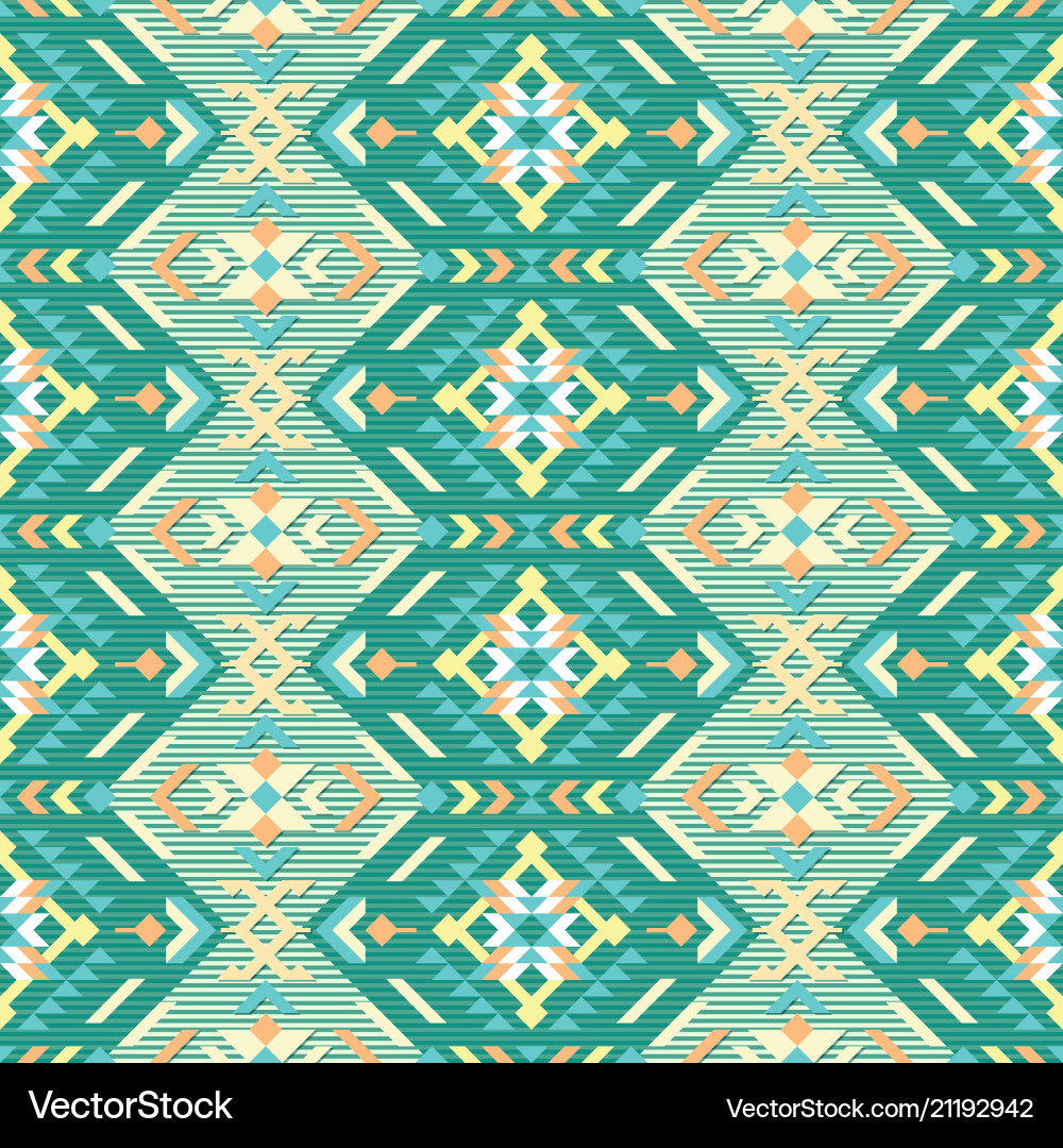 Native geometric art print ethnic seamless Vector Image