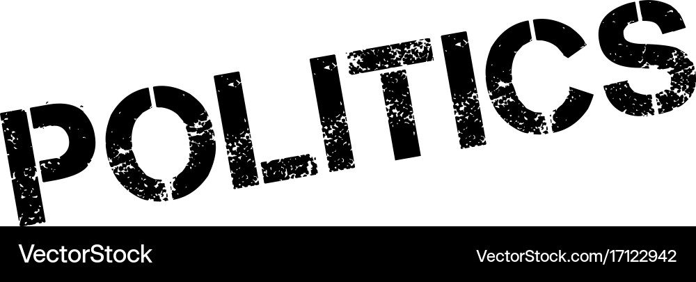 Politics rubber stamp Royalty Free Vector Image