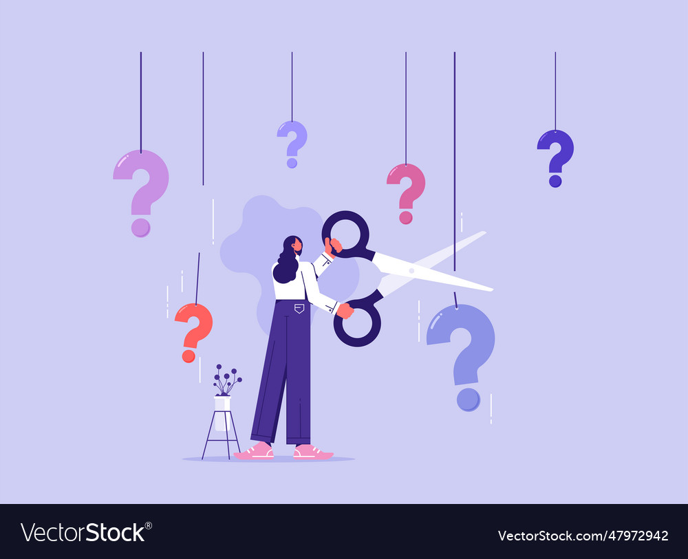 Solving problem or business solution concept Vector Image