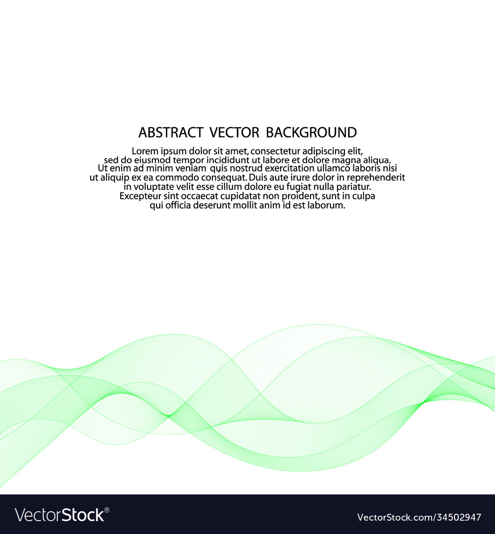 Abstract green wavy lines colorful Royalty Free Vector Image Abstract green wavy lines colorful Royalty Free Vector Image