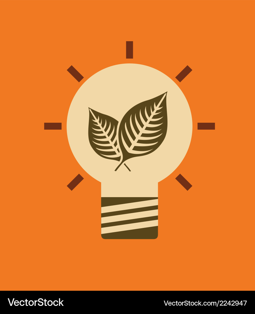 Bulb idea design Royalty Free Vector Image - VectorStock