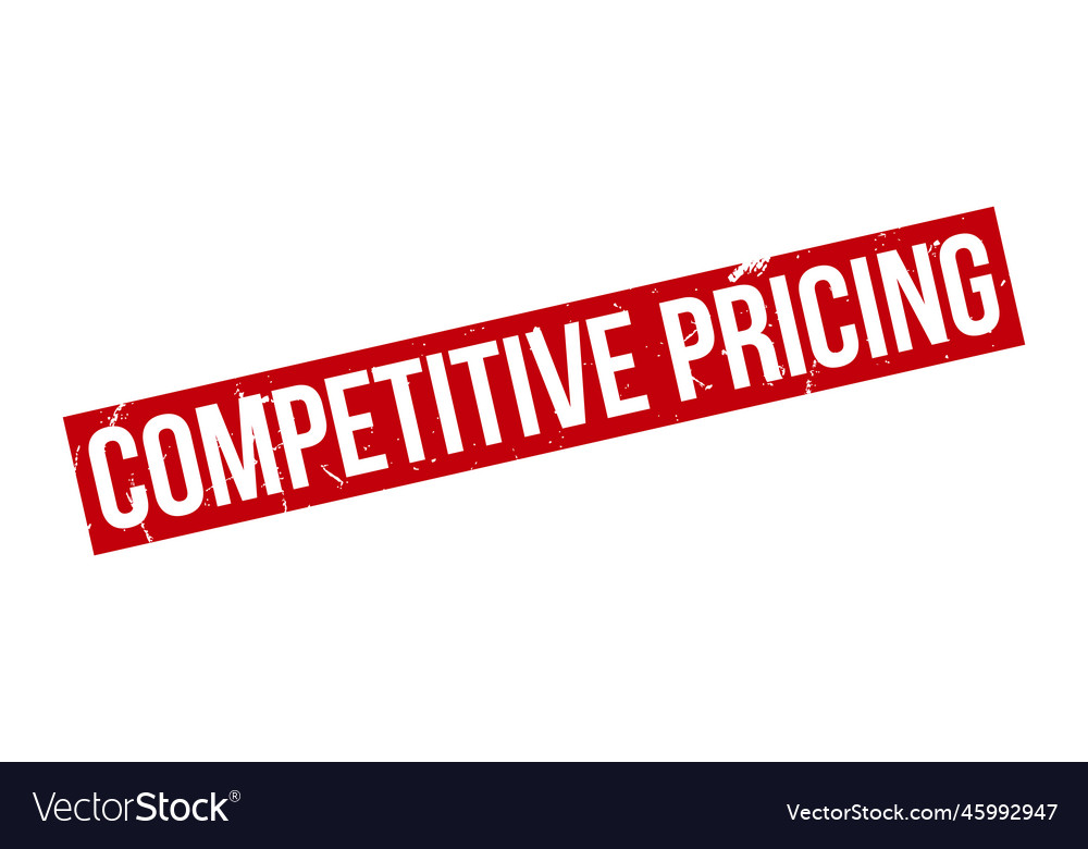 Competitive pricing rubber stamp seal Royalty Free Vector Competitive pricing rubber stamp seal Royalty Free Vector