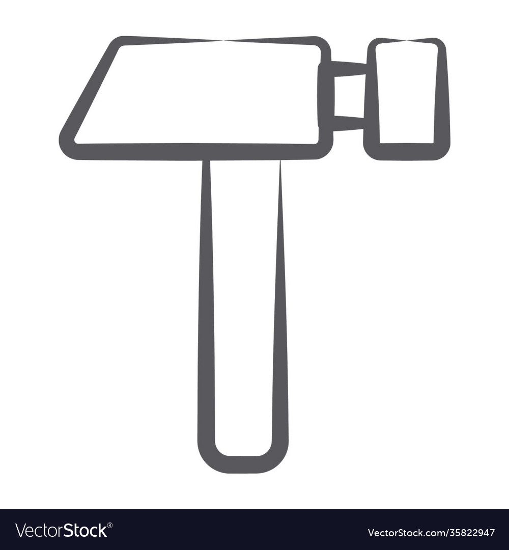 Hammer Royalty Free Vector Image - VectorStock