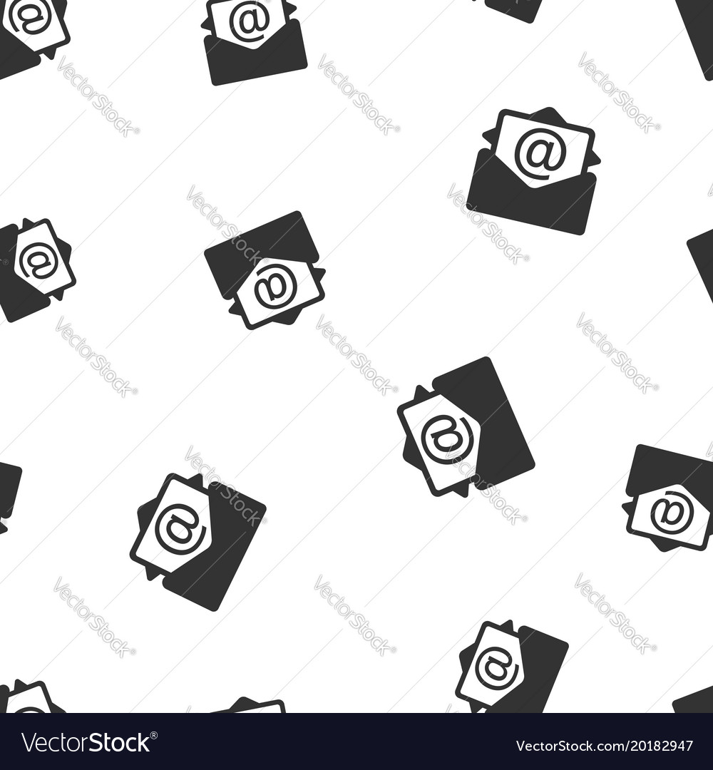 Mail envelope icon seamless pattern background Vector Image